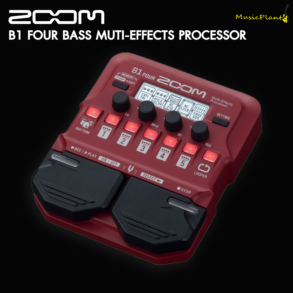 ZOOM B1 FOUR BASS MUTI-EFFECTS PROCESSOR - musicplant
