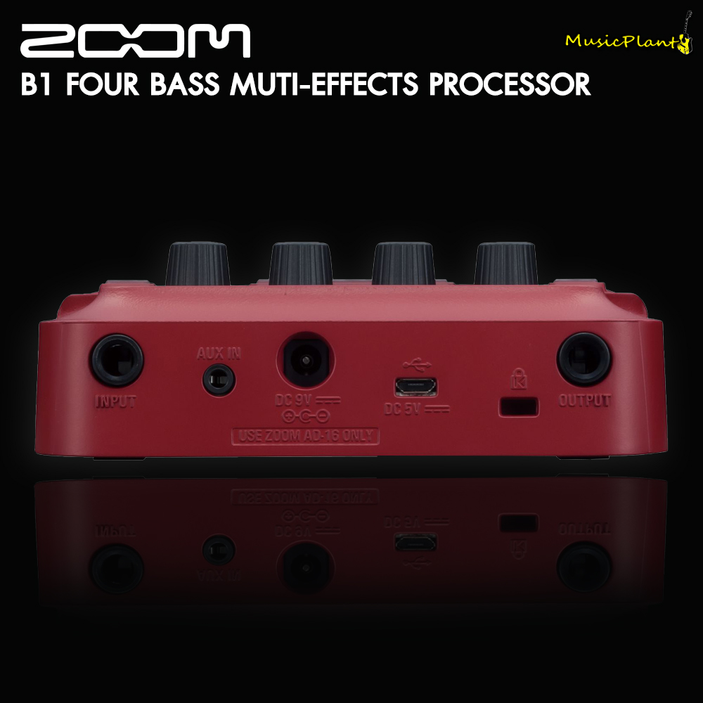 ZOOM B1 FOUR BASS MUTI-EFFECTS PROCESSOR - musicplant