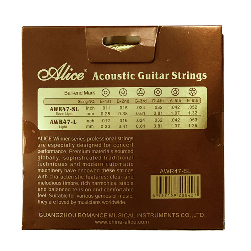 Alice: AWR47L (12-53), Electric Guitar Strings, Rustproof, Coated ...