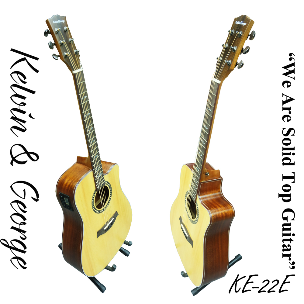 กีตาร์โปร่งไฟฟ้า Kelvin&George รุ่น KE-22CE - musicplant