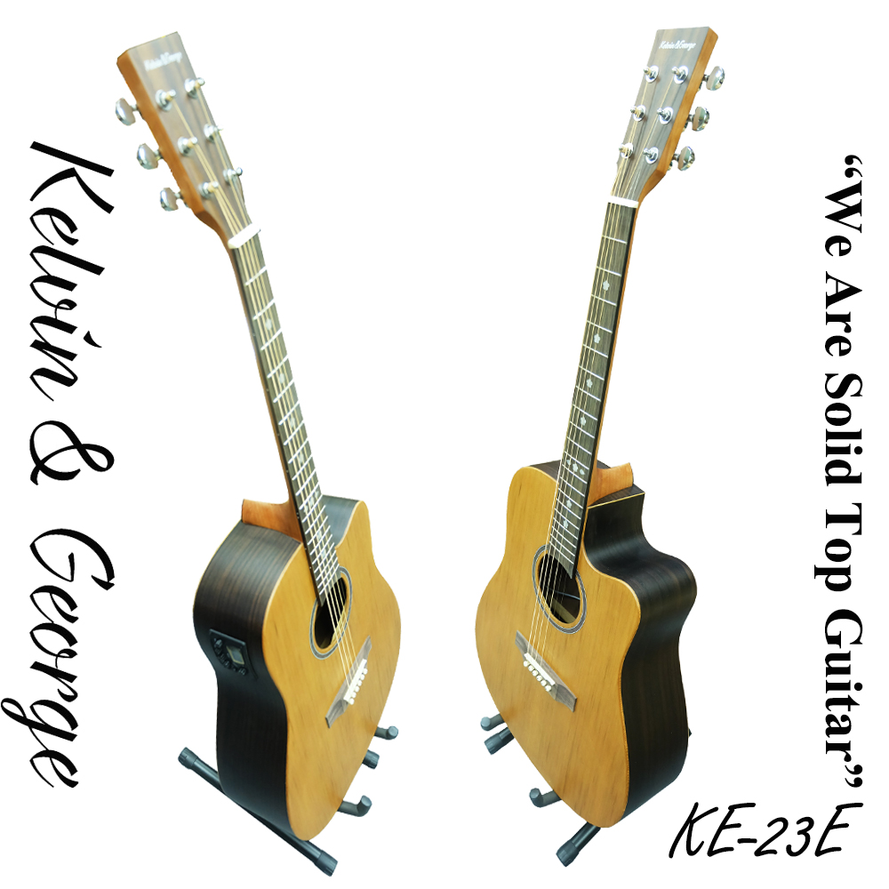 กีตาร์โปร่งไฟฟ้า Kelvin & George รุ่น KE-23CE - Musicplant