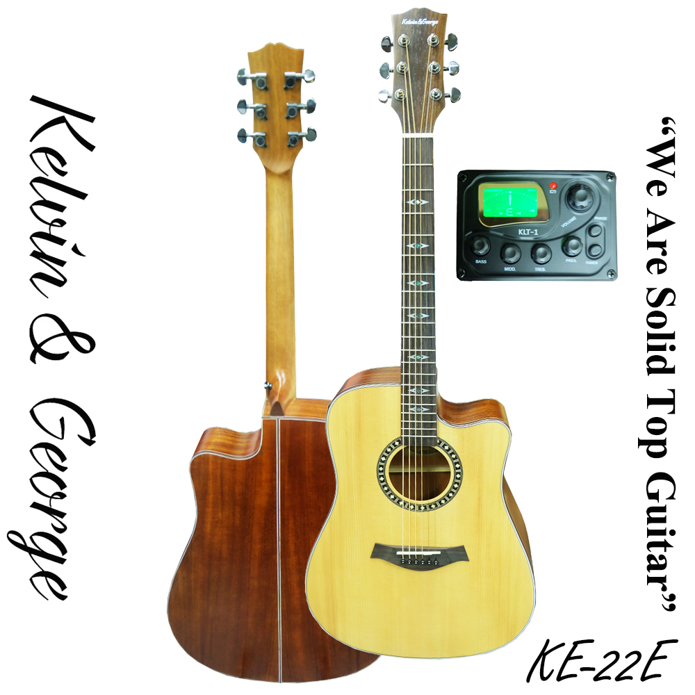 กีตาร์โปร่งไฟฟ้า Kelvin&George รุ่น KE-22CE - musicplant