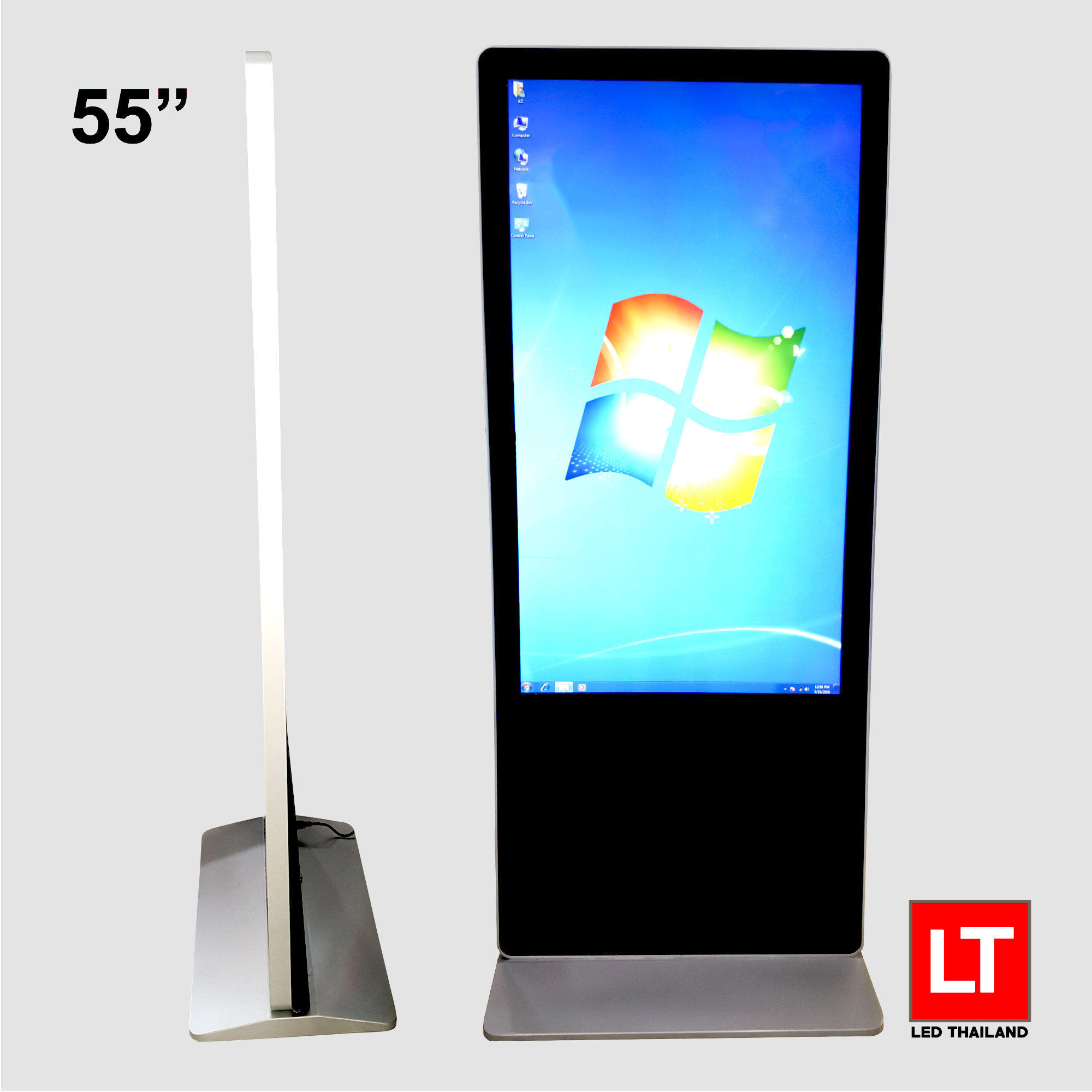 จอประชาสัมพันธ์ Digital Signage Kiosk Non Touch / Touch Screen 55" นิ้ว ...