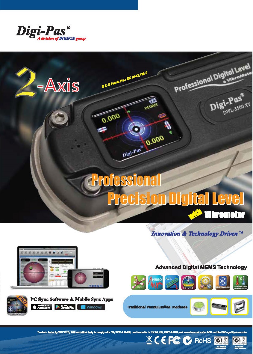 Digi-Pas ระดับน้ำดิจิตอลและระดับน้ำแม่นยำสูง - jet