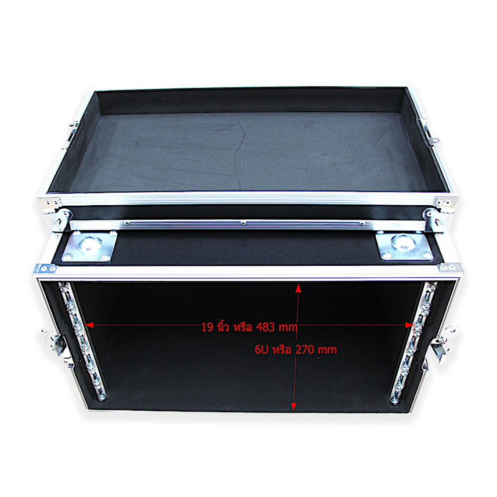 แร็คผิวเมลามีน 6U ลึก 12 นิ้ว - thaiflightcase