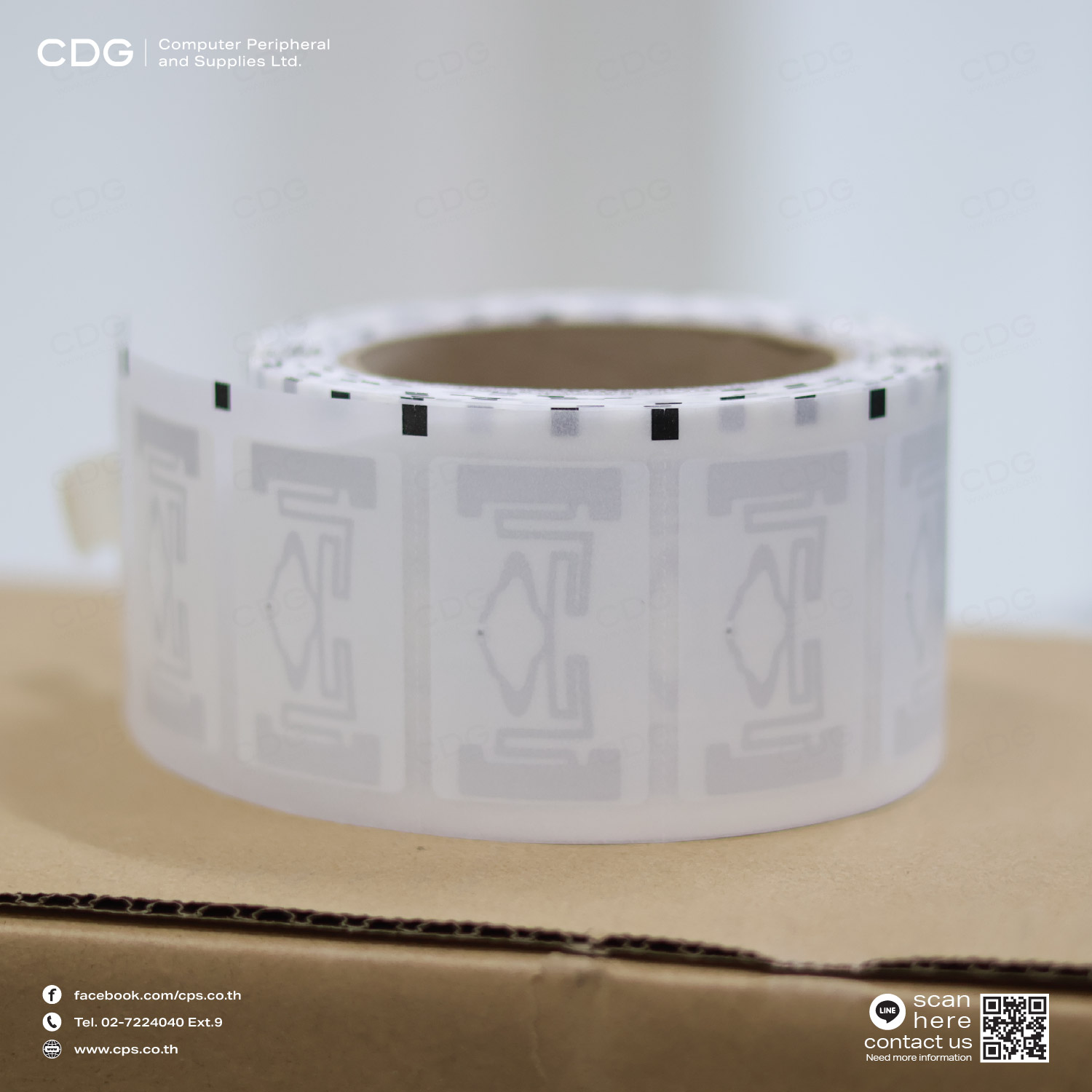 RFID UHF Label Tag UFO50 Size 52 x 33 mm.