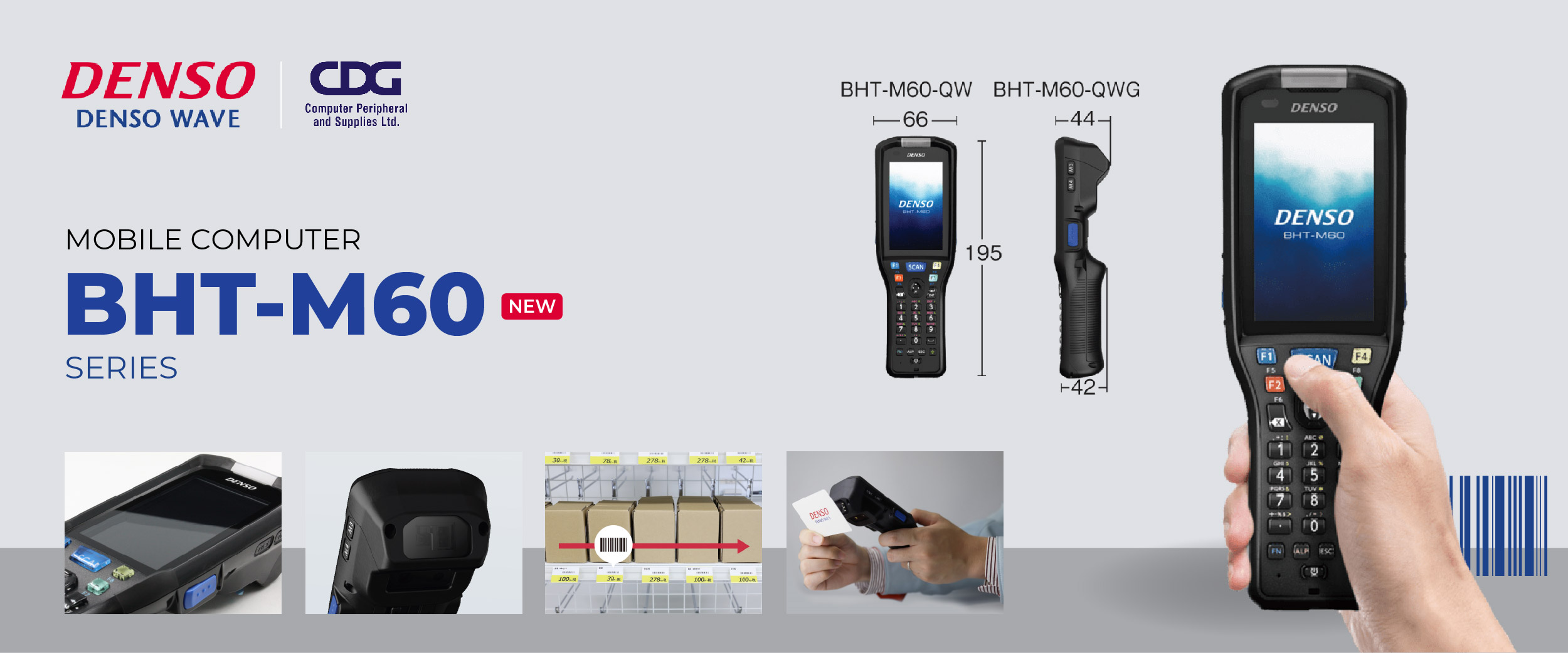Barcode Reader Hand-held Terminal Denso BHT-M60 Series - cps