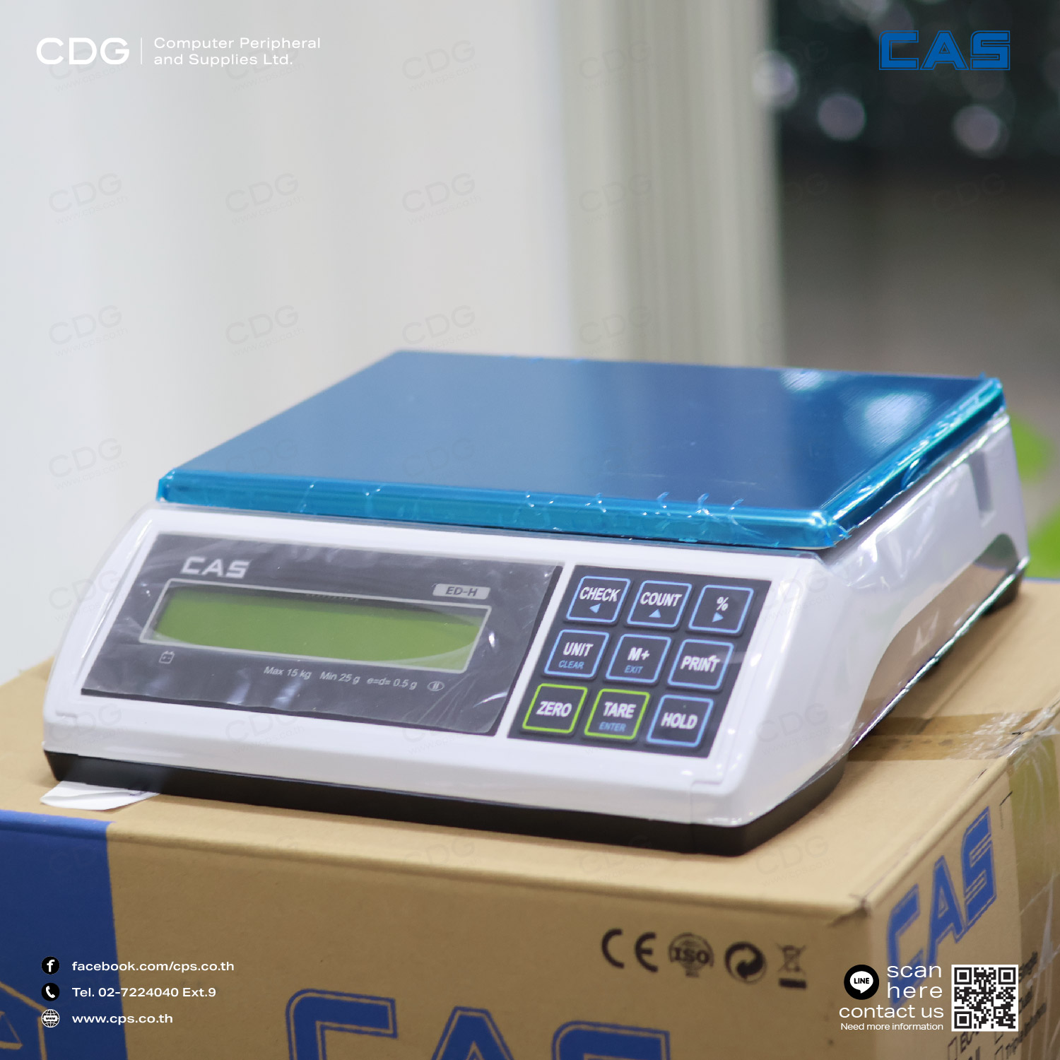 Digital weighing scale CAS Model : ED-H Series - cps