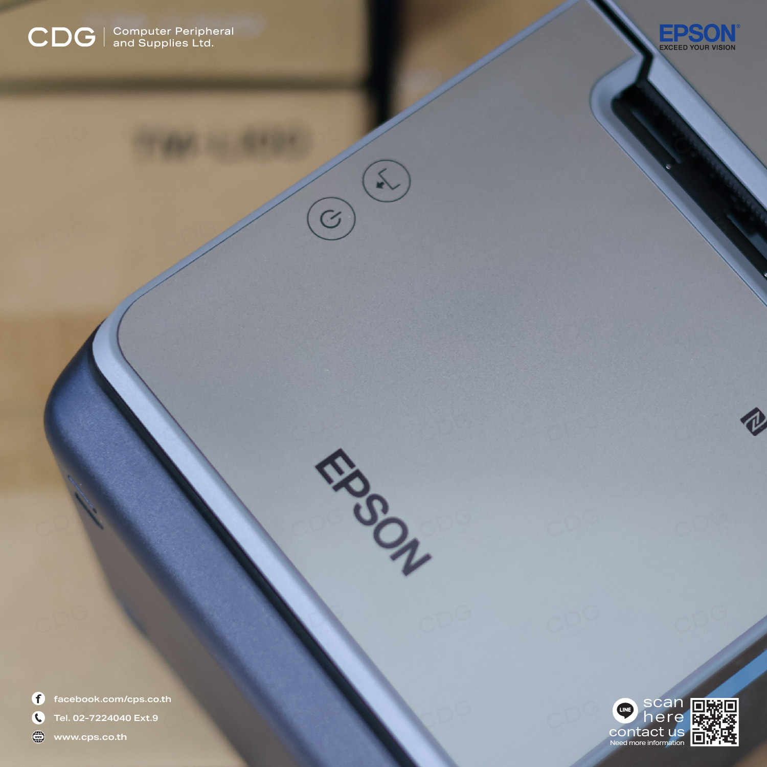 เครื่องพิมพ์ใบเสร็จ Epson TM-L100 Receipt Thermal Printer