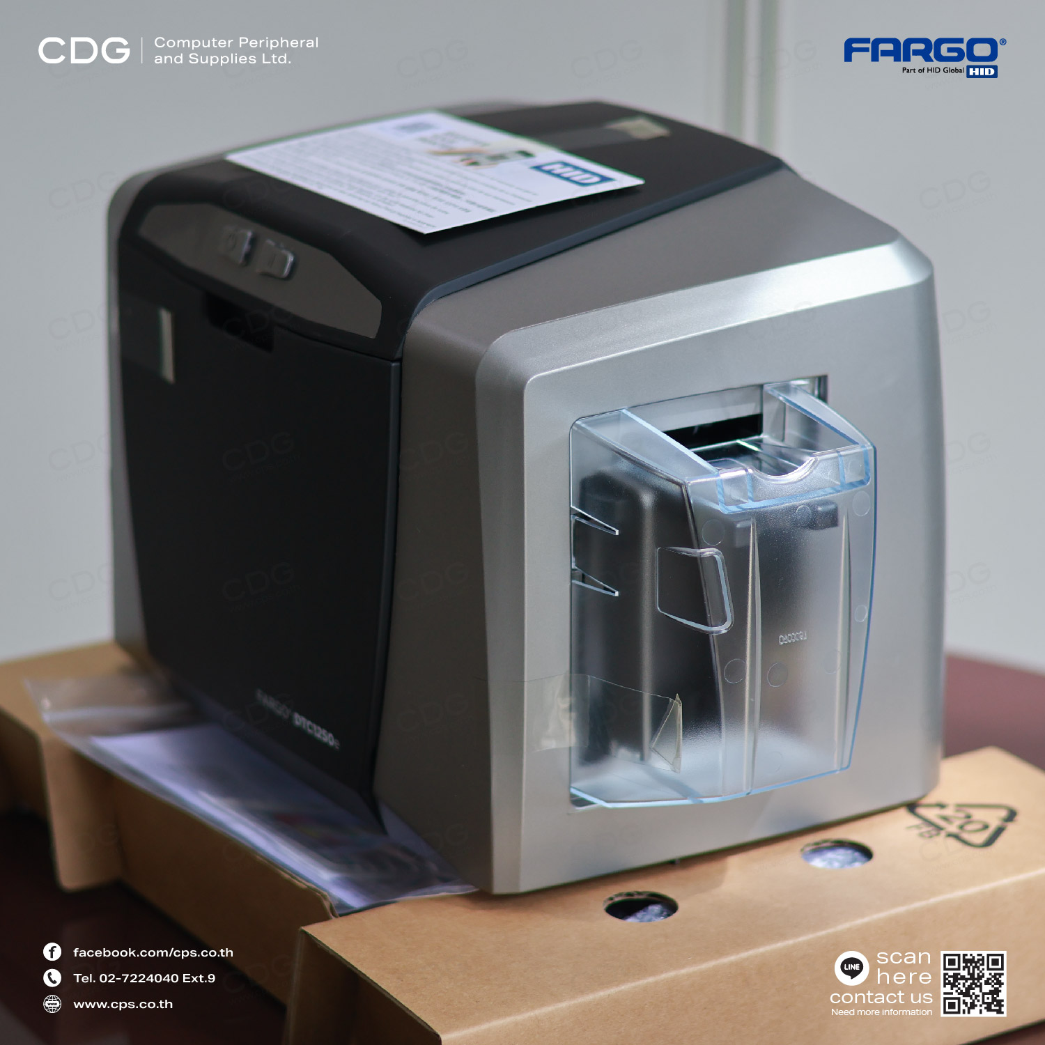 FARGO® DTC1250e ID Direct-to-Card Printer & Encoder