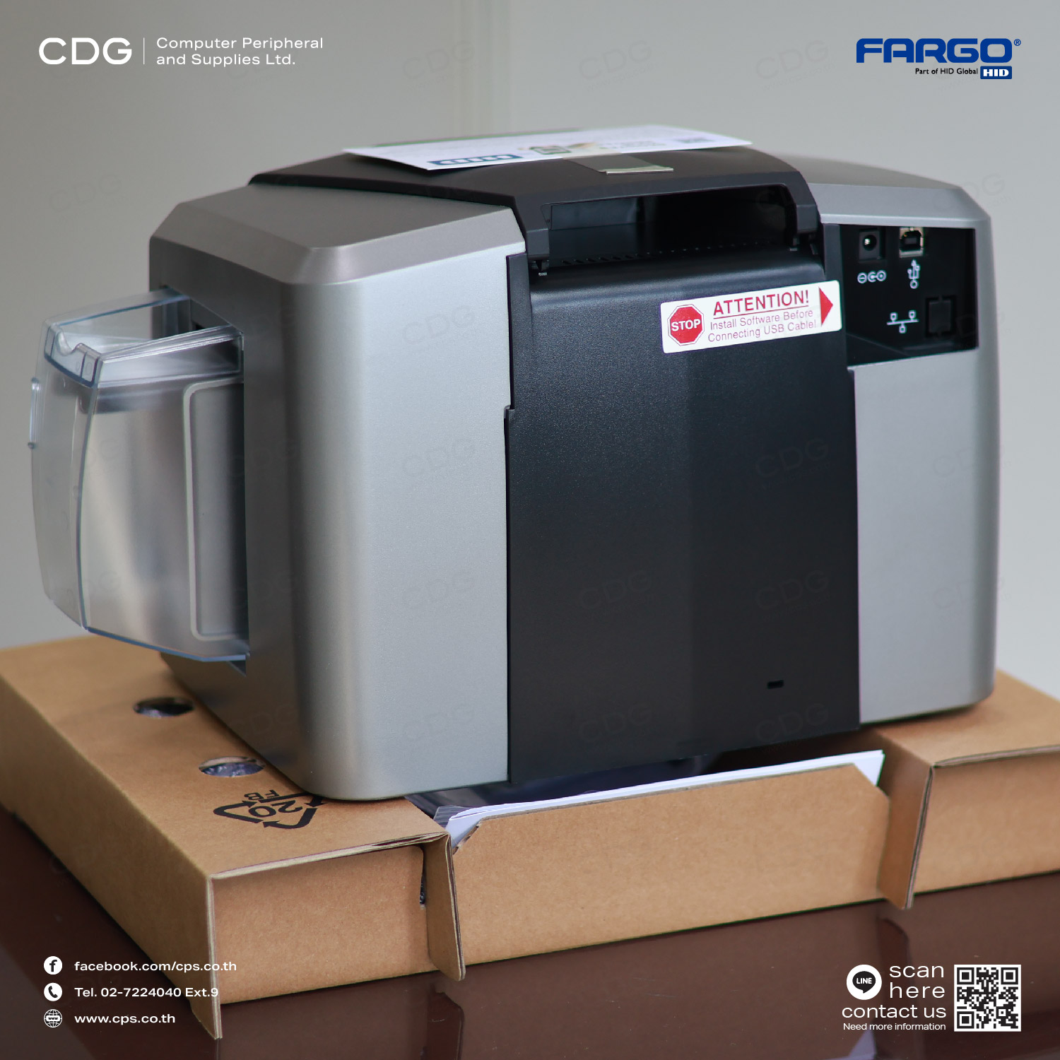 FARGO® DTC1250e ID Direct-to-Card Printer & Encoder - cps