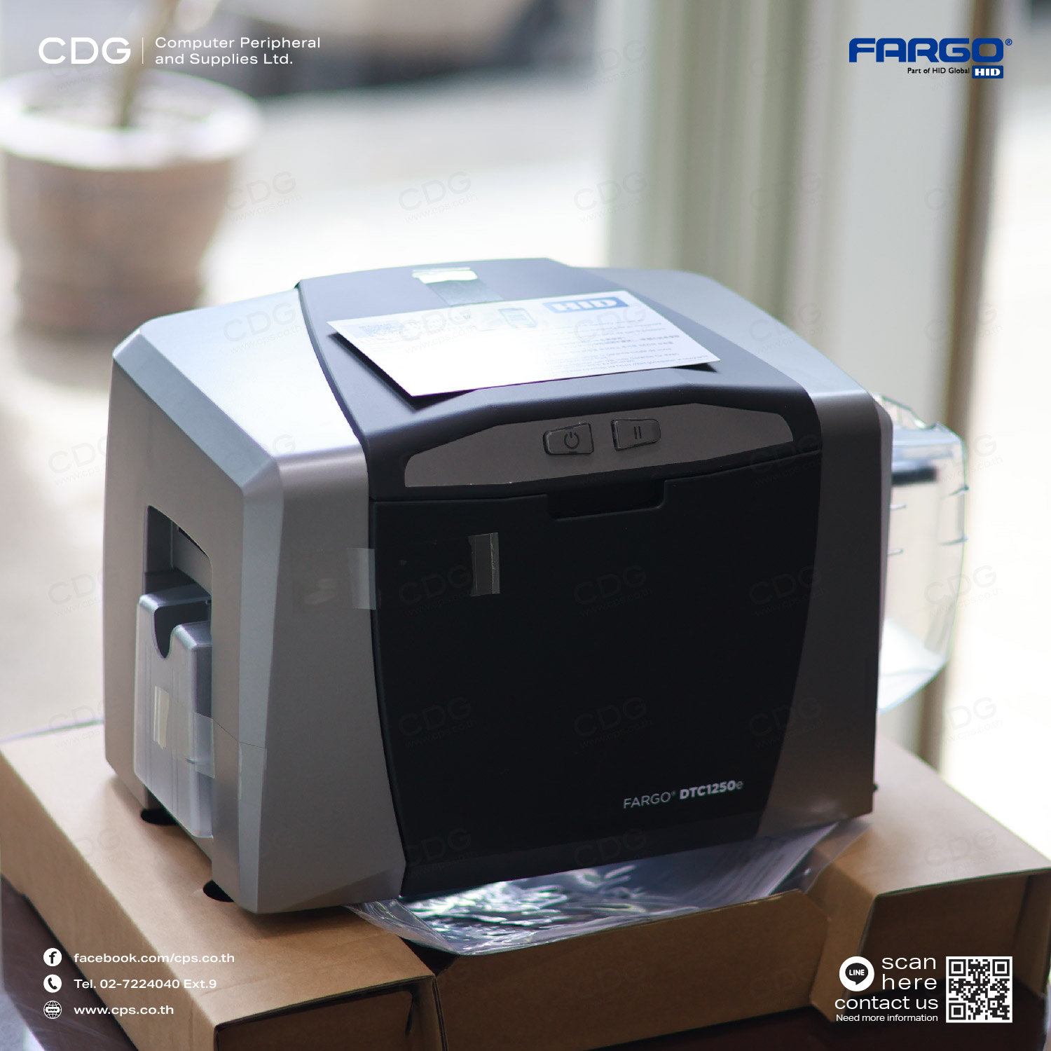 FARGO® DTC1250e ID Direct-to-Card Printer & Encoder - cps