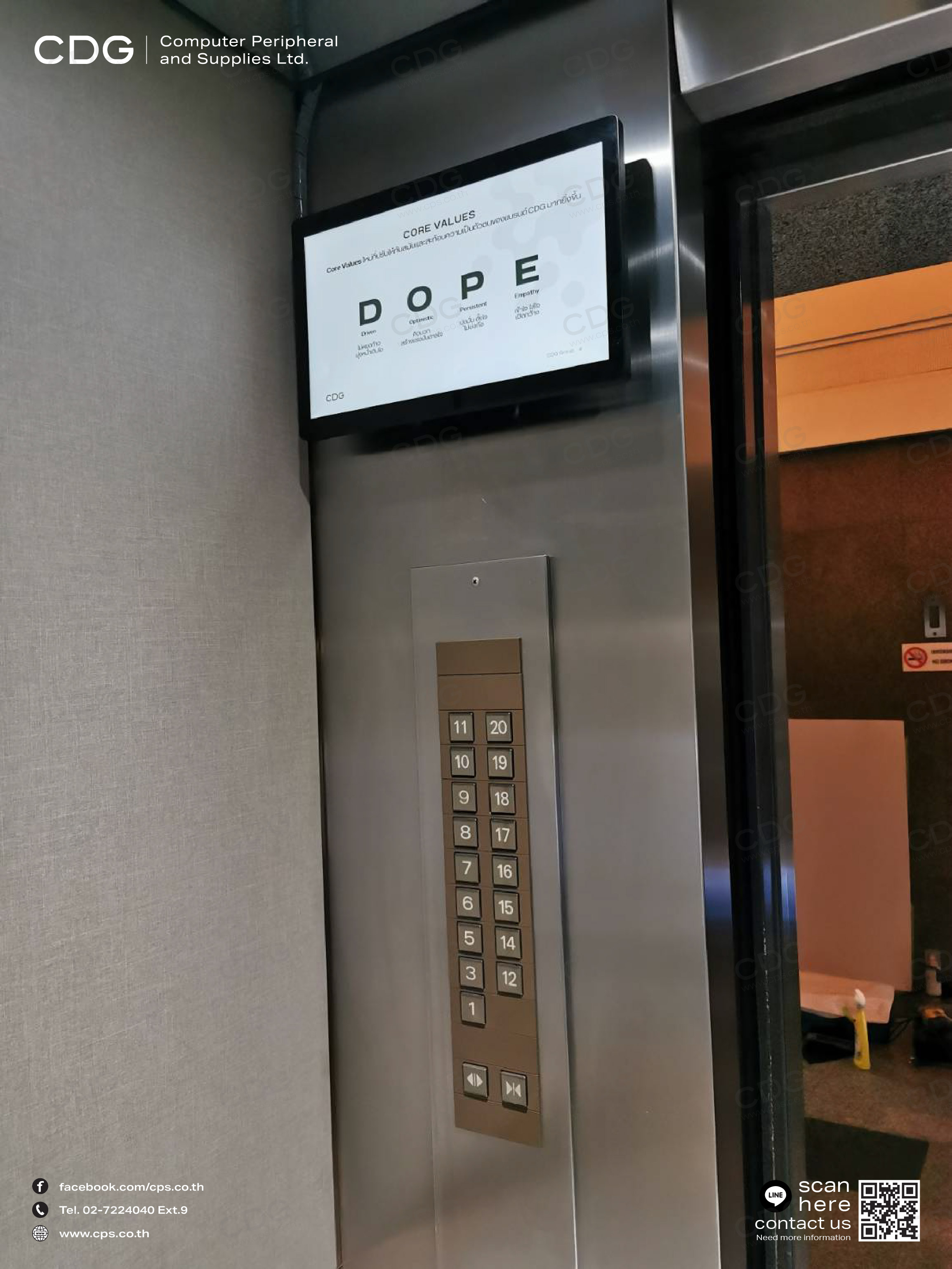 Digital Sinage EPM-156 / EPC-156 Industrial Touch Monitor