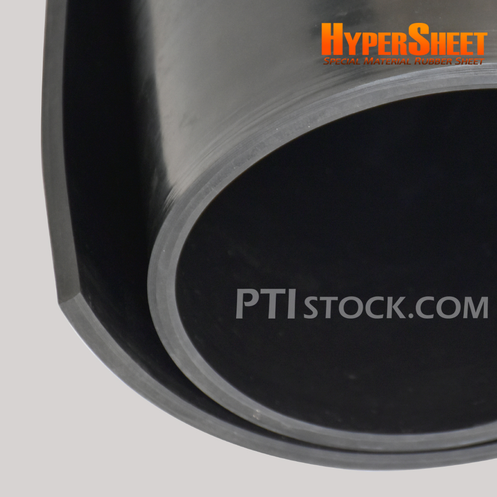 Black VITON (FKM/FPM) Rubber Sheet , Thickness 10 mm . HyperSheet Tel ...