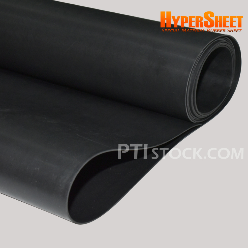 Black VITON (FKM/FPM) Rubber Sheet , Thickness 1.5 mm . HyperSheet Tel ...