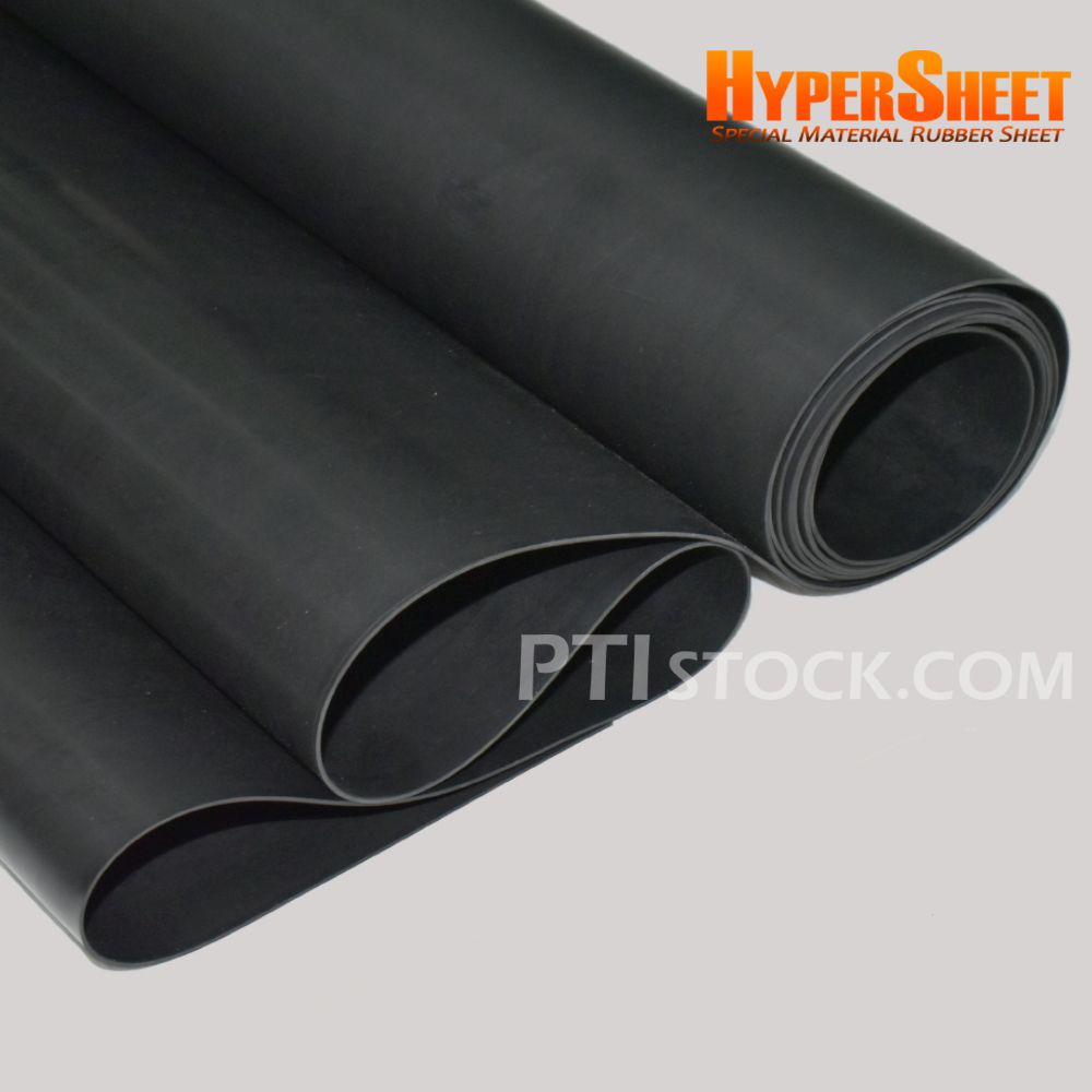 Black VITON (FKM/FPM) Rubber Sheet , Thickness 1 mm . HyperSheet Tel ...