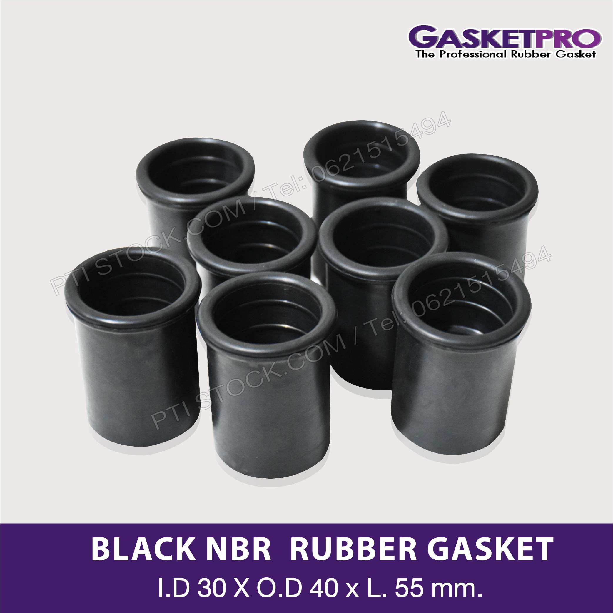 NBR rubber gaske I.D 30 X O.D 40 x L. 55 mm. Tel: 0621515494 LINE ...