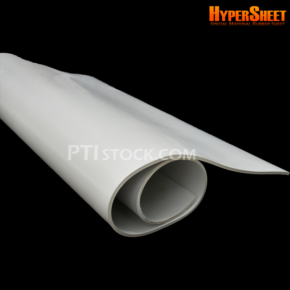 White EPDM Rubber Sheet (FDA) T6 mm. X W1.2 m. - ptistock