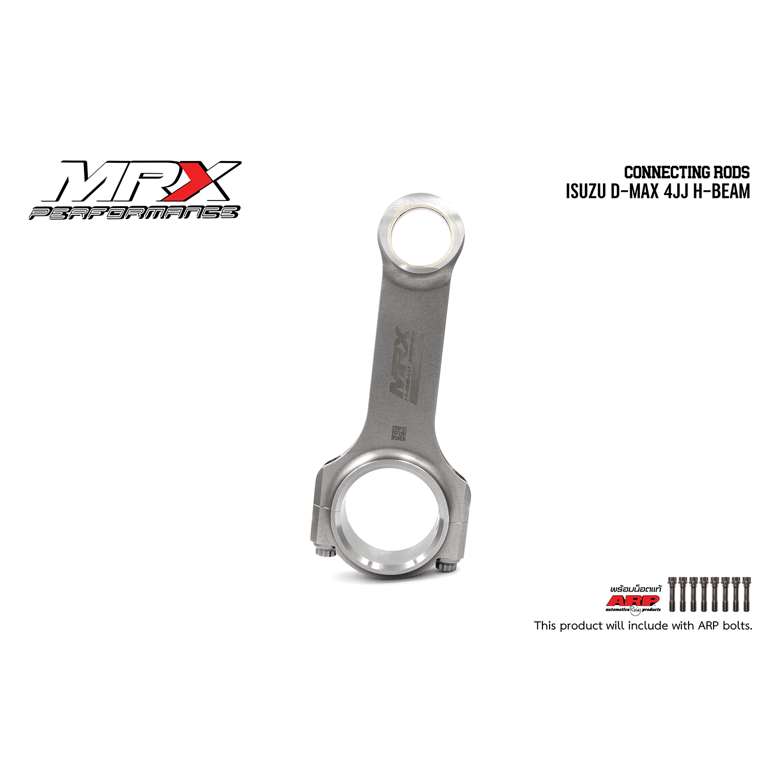 MRX Connecting Rod for Isuzu D-max 4JJ H-Beam Type + ARP 2000 ...