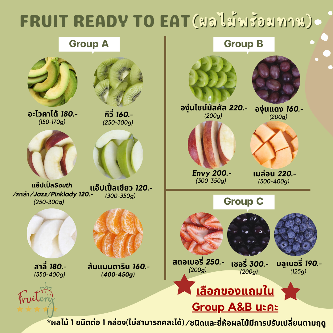 ผลไม้พร้อมทาน - fruitery