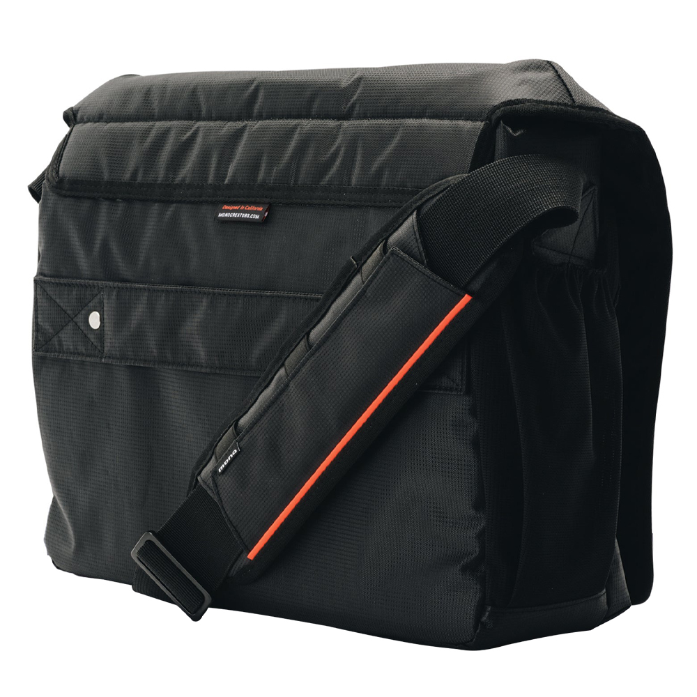 Mono Stealth Relay Messenger Bag, Black - stringsshop