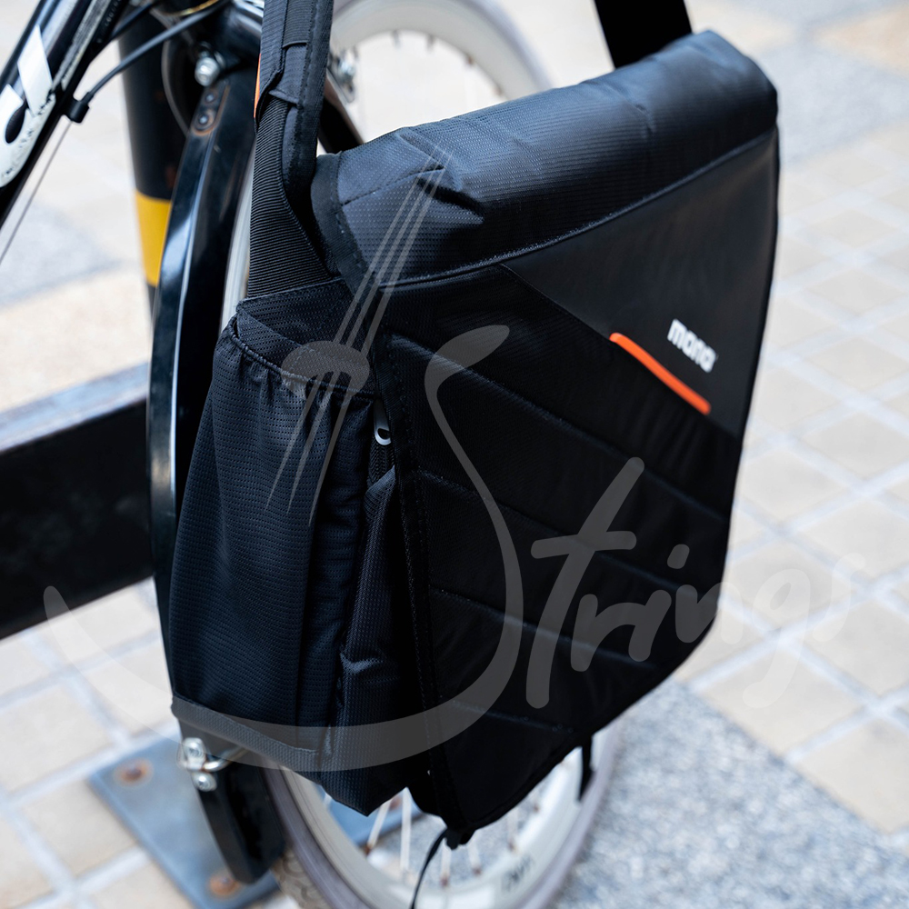 Mono Stealth Relay Messenger Bag, Black - stringsshop