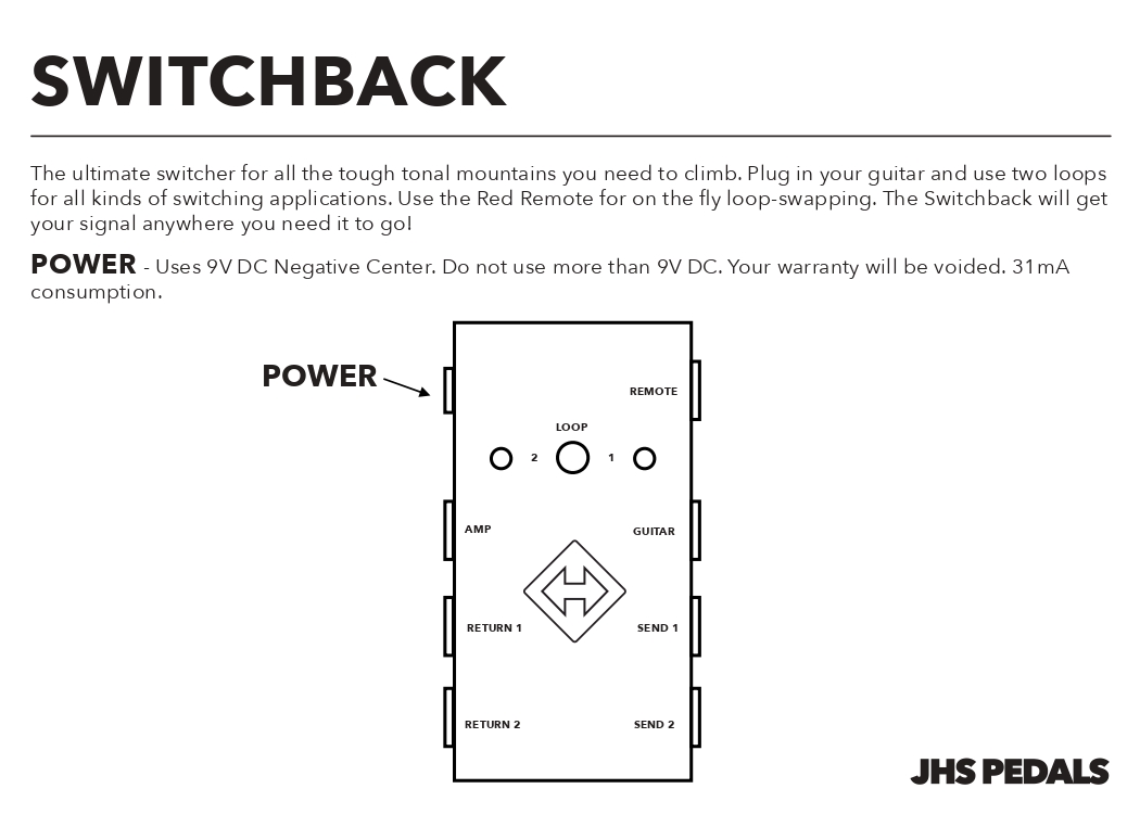 JHS Pedals Switchback - stringsshop