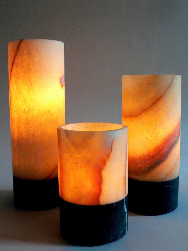 Angel Stone-Cylinder Lamp Butter Texture - theangellight