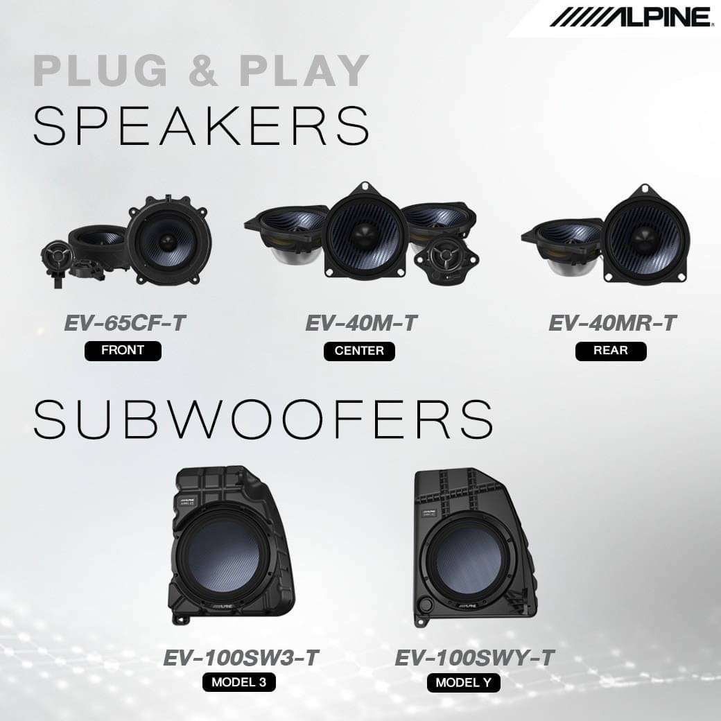 ALPINE Sound System for TESLA : Model 3 และ Model Y