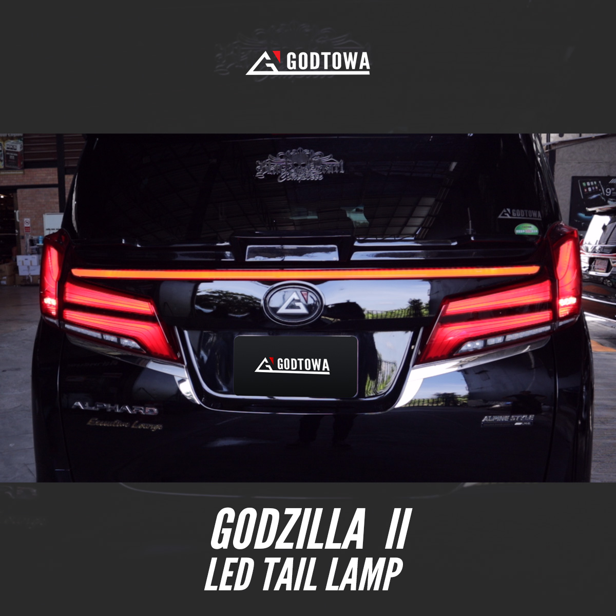 GODZILLA II LED TAIL LAMP ALPHARD / VELLFIRE 30