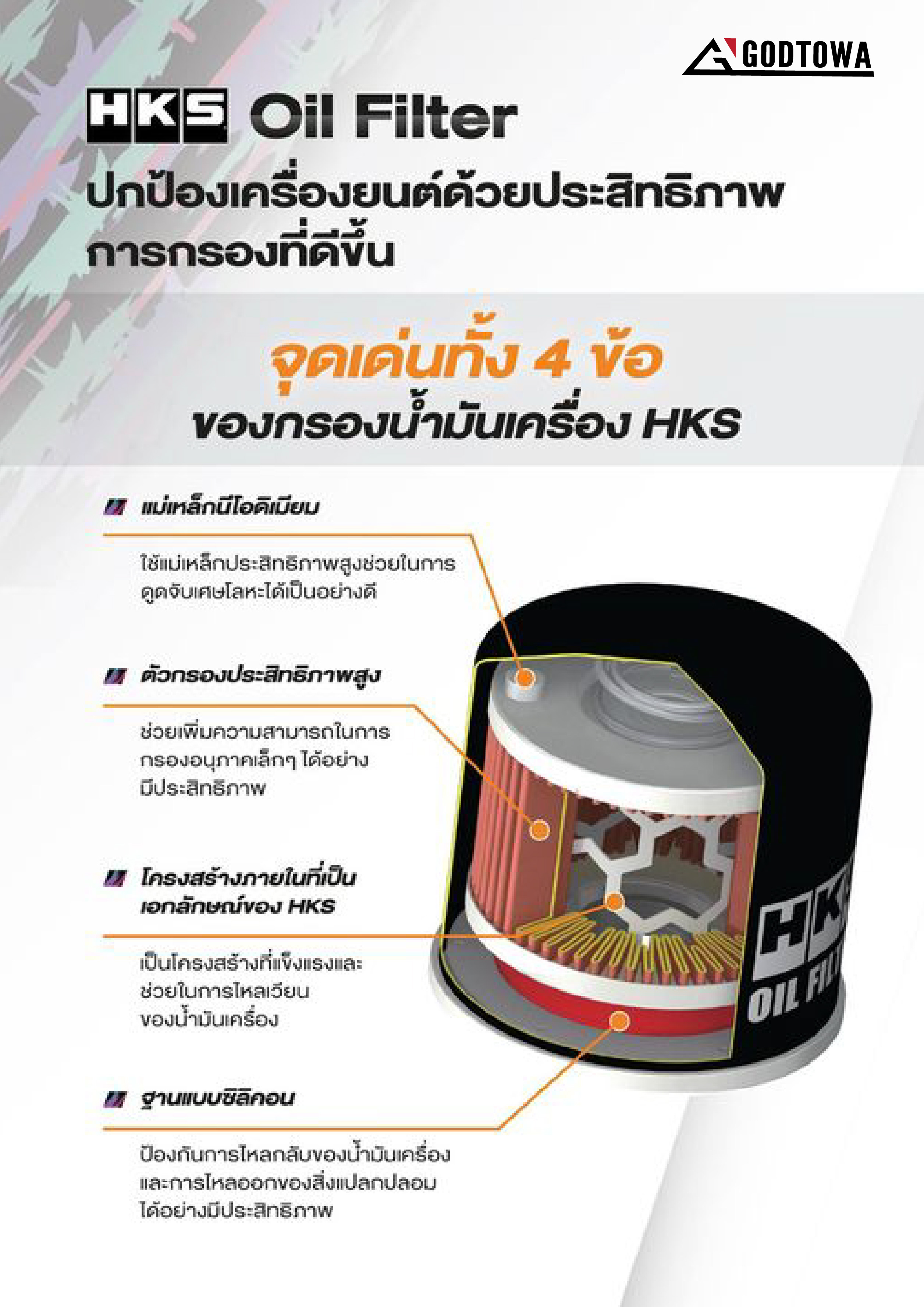 HKS OIL FILTER กรองน้ำมันเครื่องHKS กรองน้ำมันเครื่องอัลพาร์ด เวลไฟร์ ...