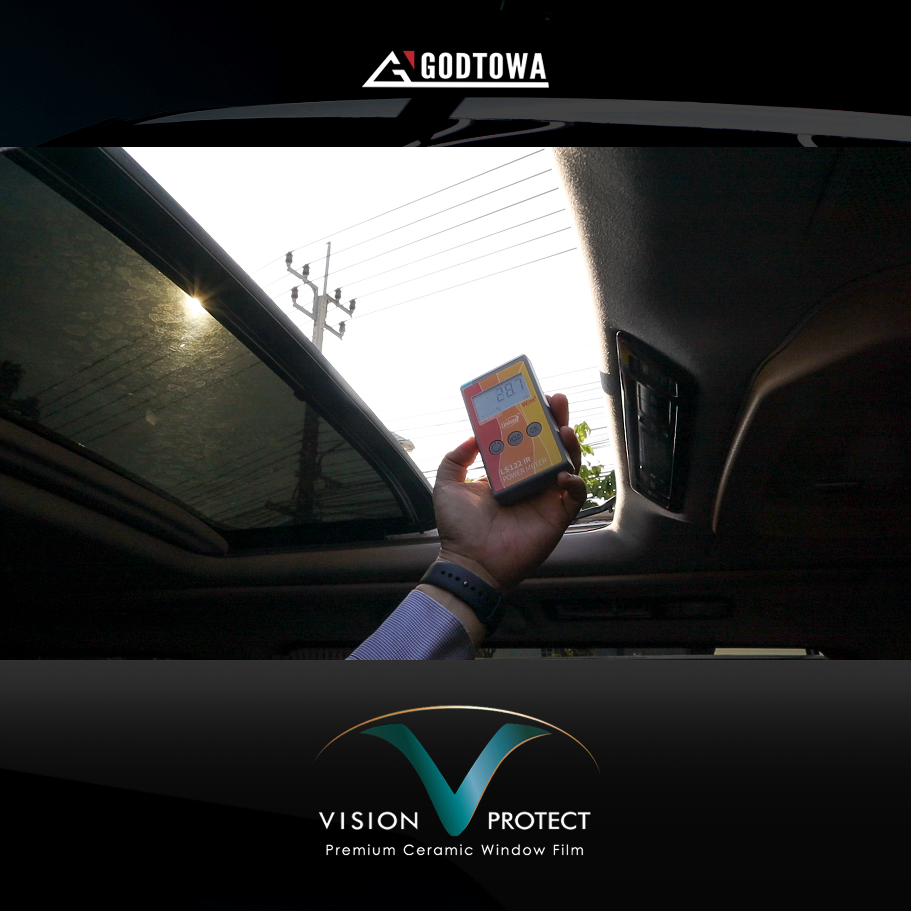 ฟิล์มนาโนเซรามิค Vision Protect Premium Ceramic Window Film