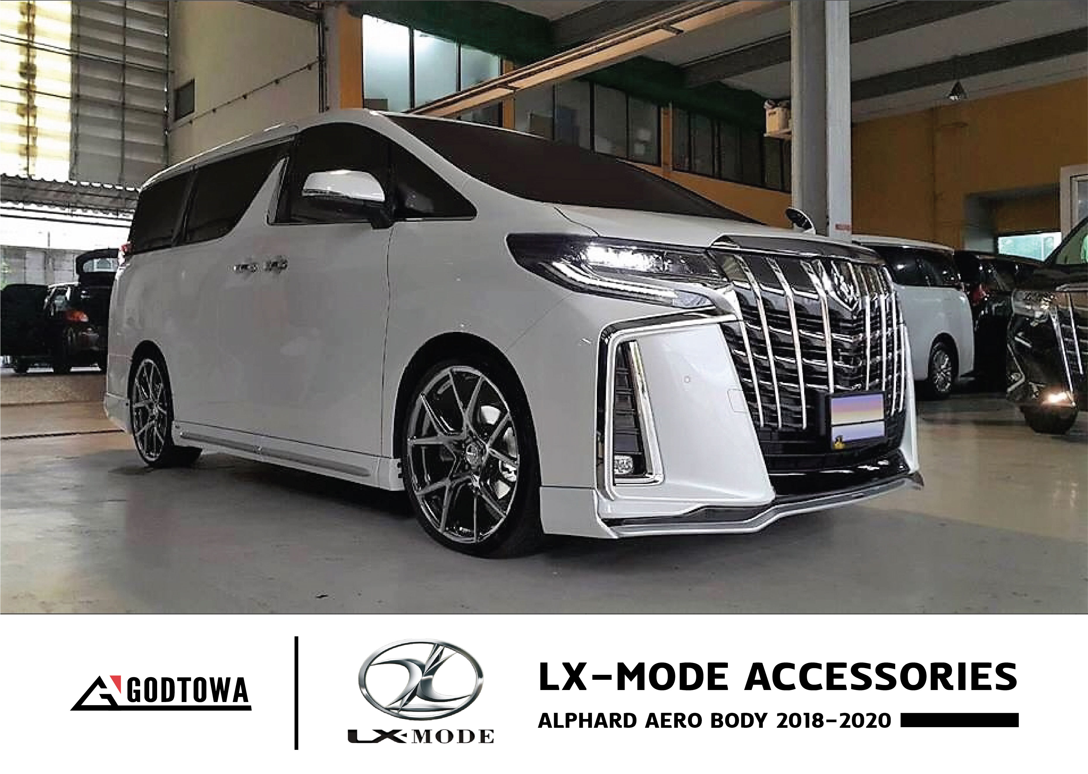 ชุดแต่ง LX-MODE ALPHARD AERO BODY 2019 - godtowathailand