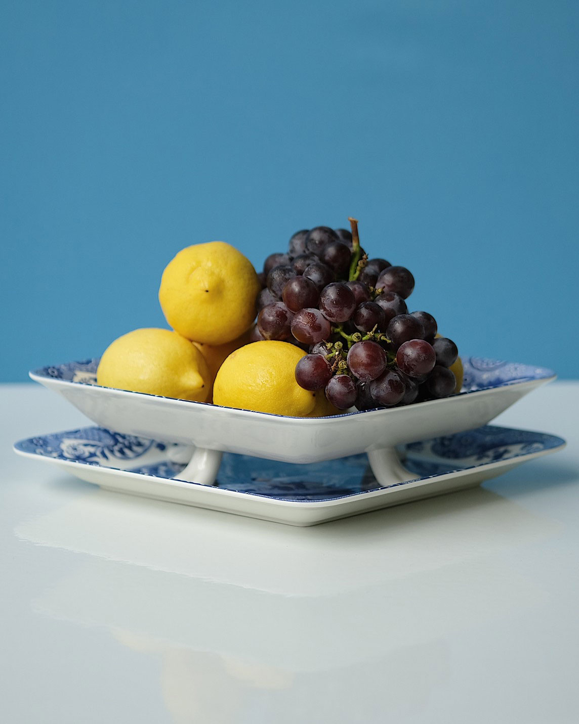 Spode Blue Italian 200th Anniversary 2 Piece Fruit Strainer ...