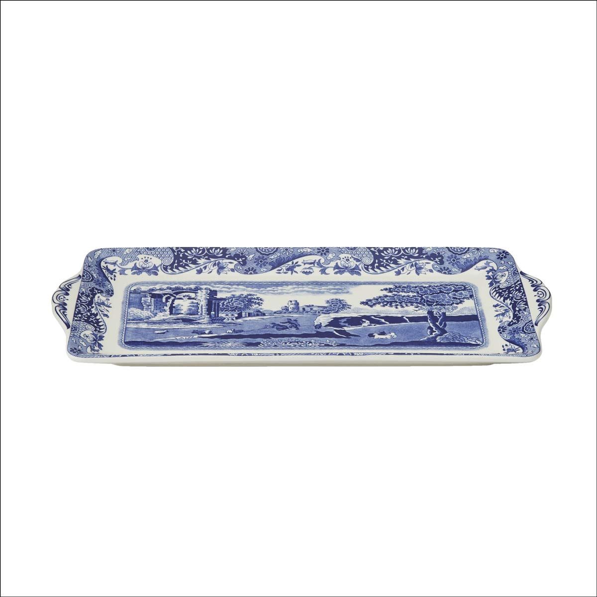 Spode Blue Italian Sandwich Tray - blueandwhitethailand