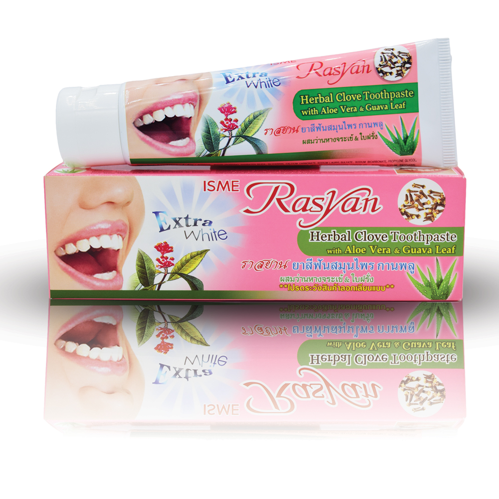 RASYAN Herbal Clove Toothpaste With Aloe Vera & Guava Leaf (100g.) - isme