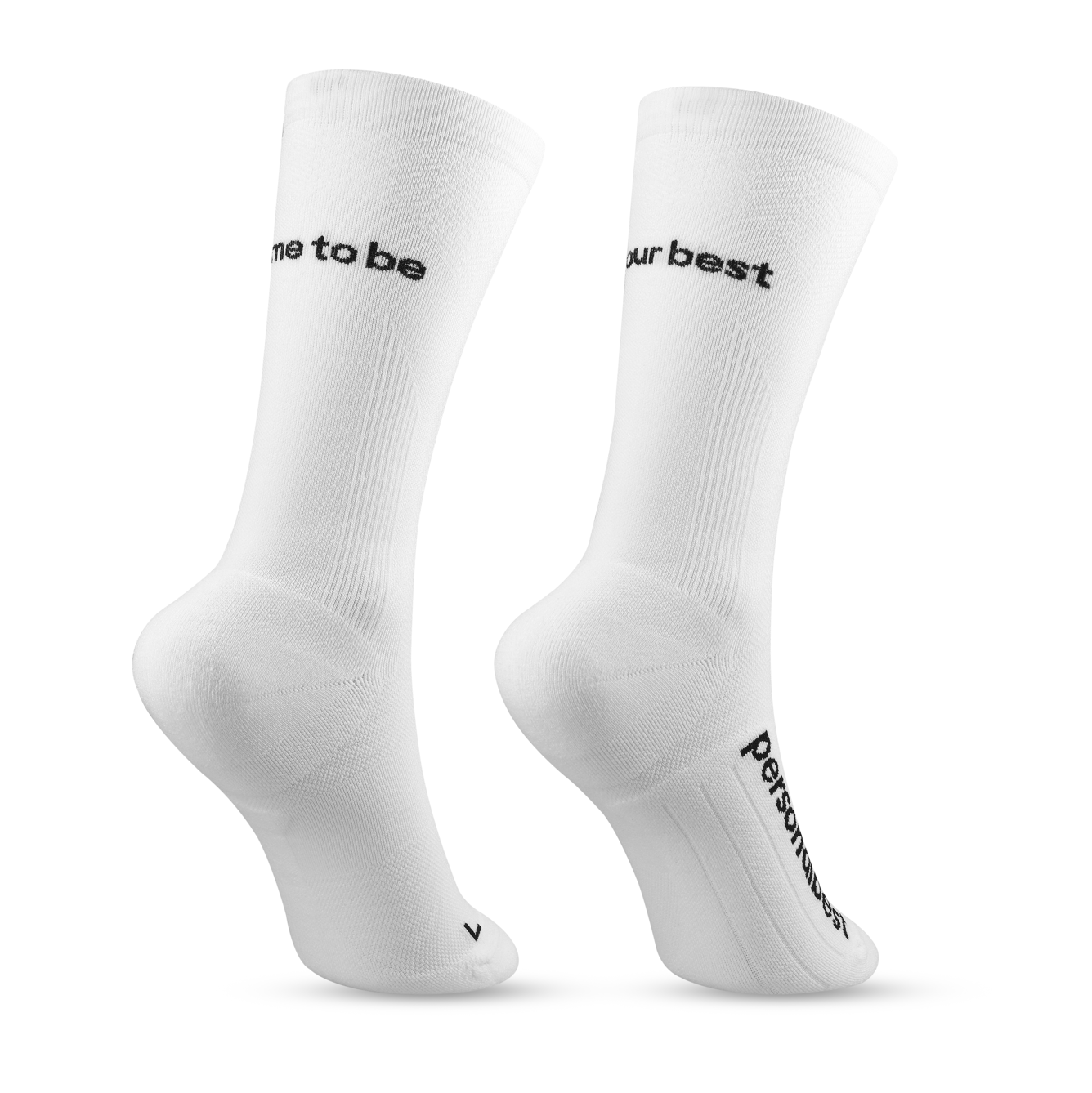 Performance Sock - White - personalbestdotrun