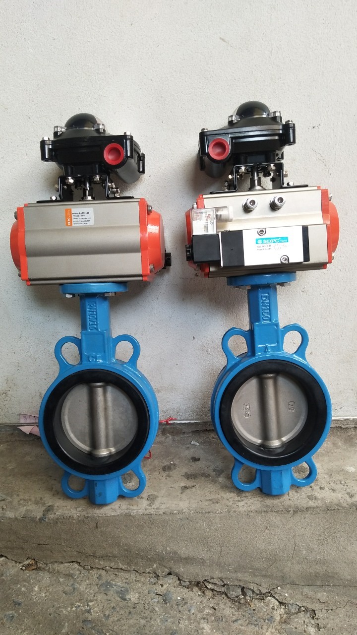 RAT075+Butterfly Valve DN100+limit switch box + namur solenoid valve 5/ ...