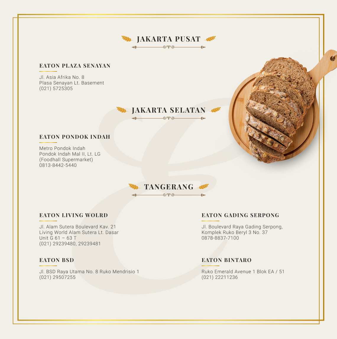 Store Location - eatonindonesia