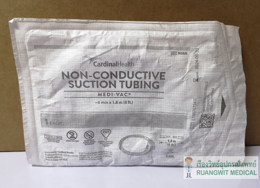 Non-Conductive Suction Tubing 6mm x 1.8m (N66A) - Cardinal Health - ruangwitmedical