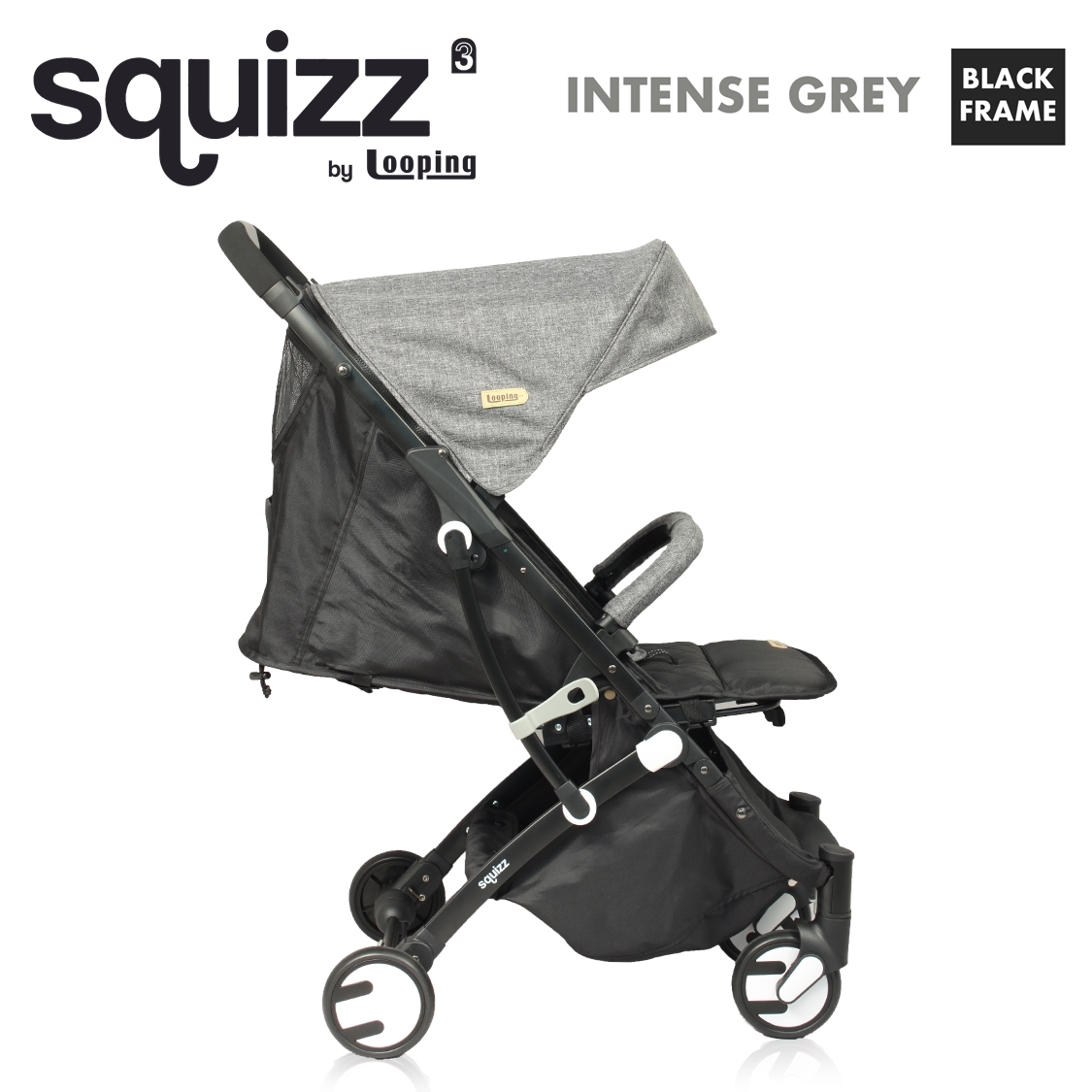 Looping Squizz 3 Intense Grey Black Tube - babycarethailand