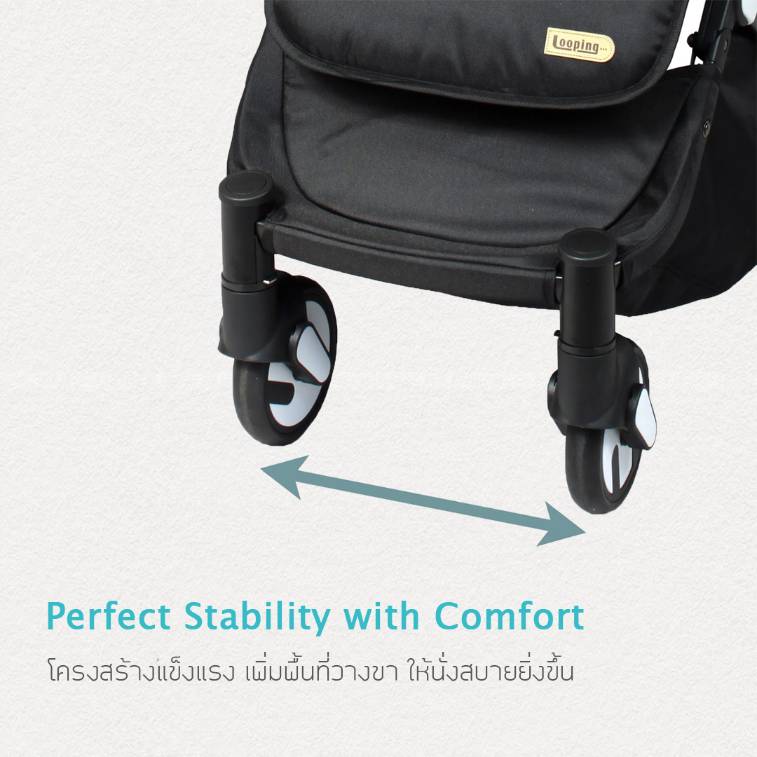 SQUIZZ 3+ !!! รถเข็นเด็ก Looping รุ่น SQUIZZ 3+ สี Intense Black ...