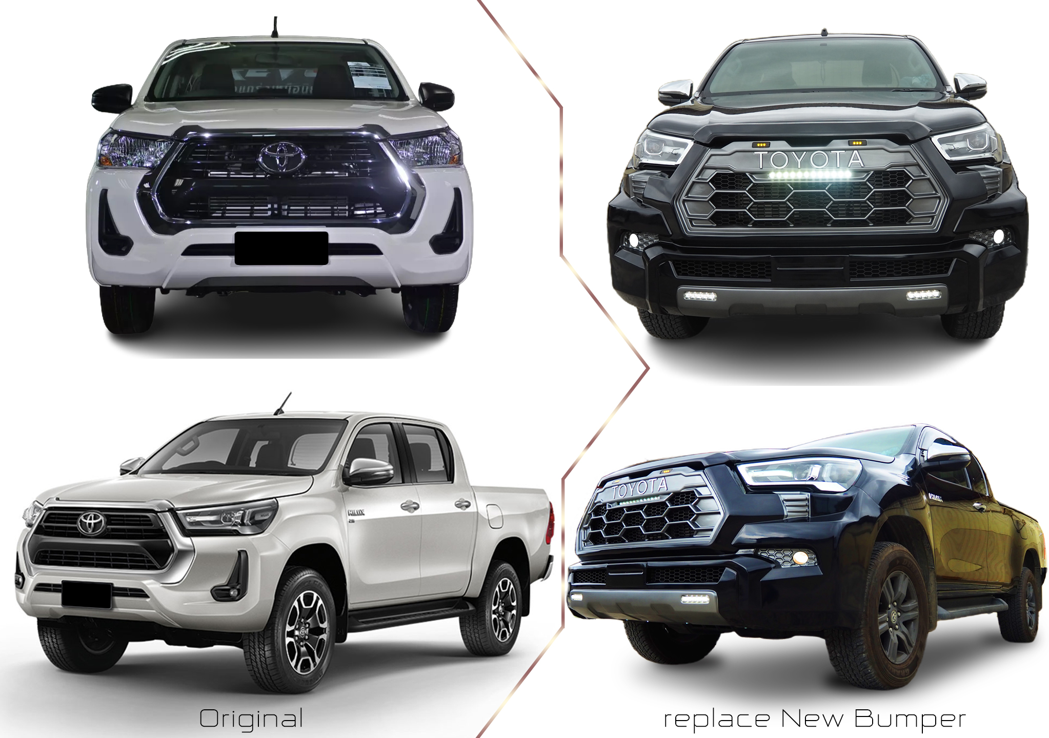 Front Bumper SEQUOIA for REVO 2020-2022 - verzusbodykit