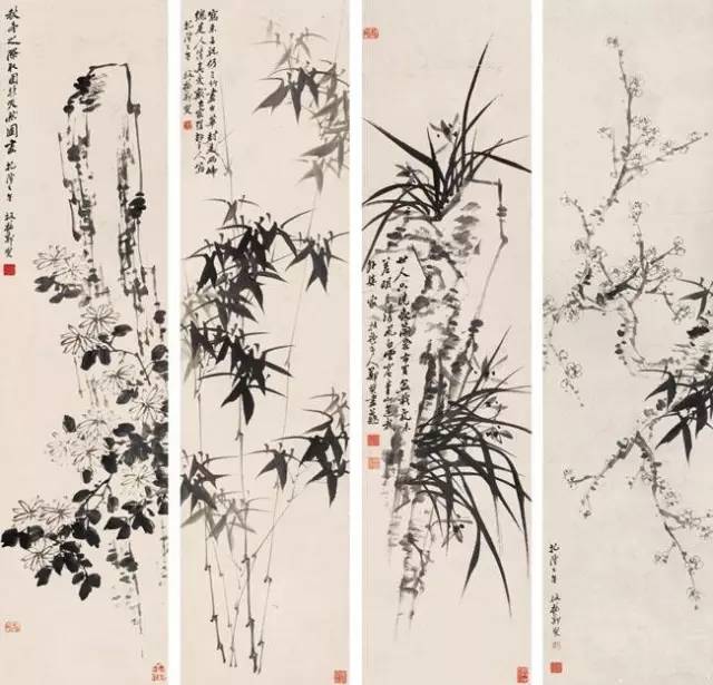 Four Gentlemen (四君子) in Chinese Décor - yesterday-once-again