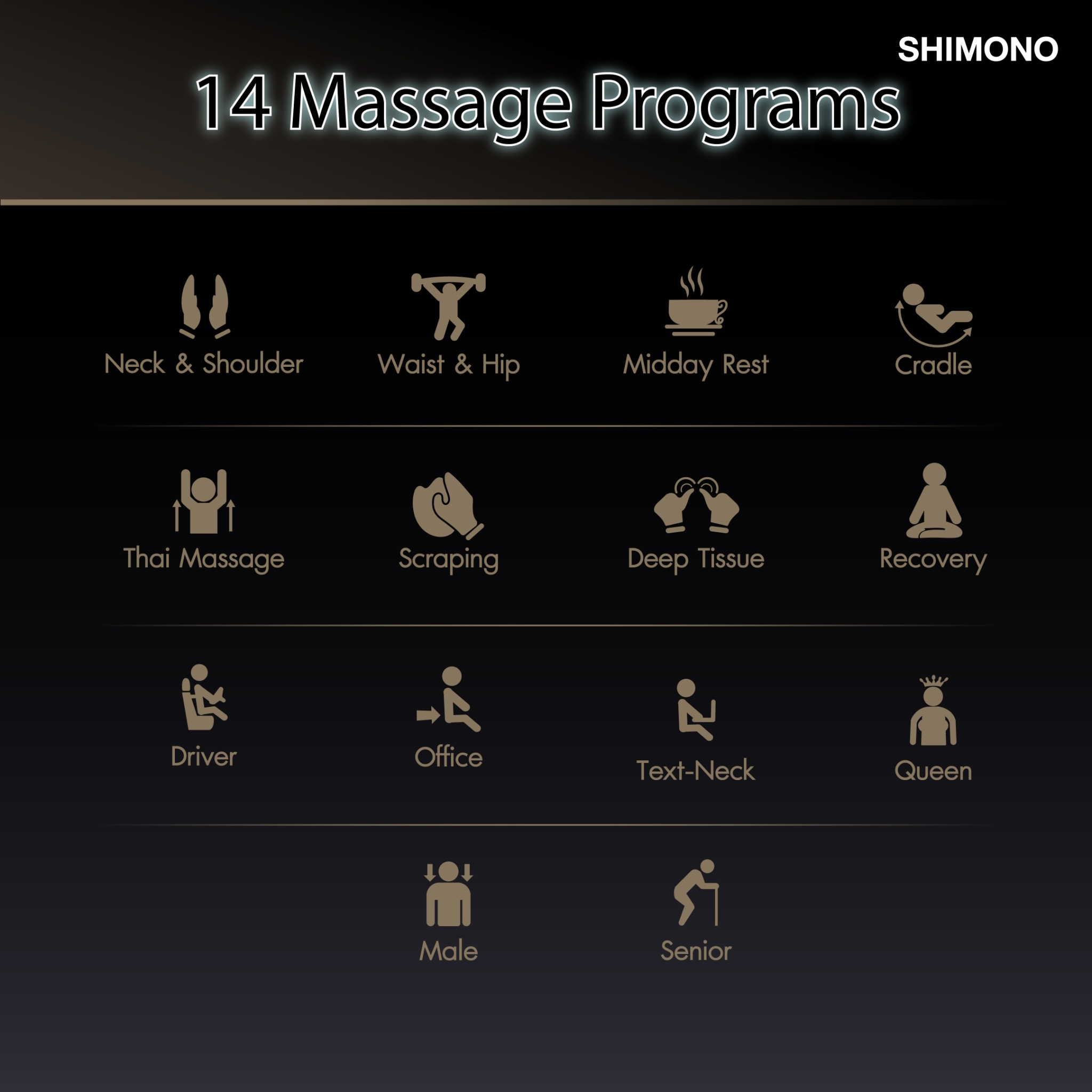 SHIMONO Massage Chair MASTER PRO EC-7510N