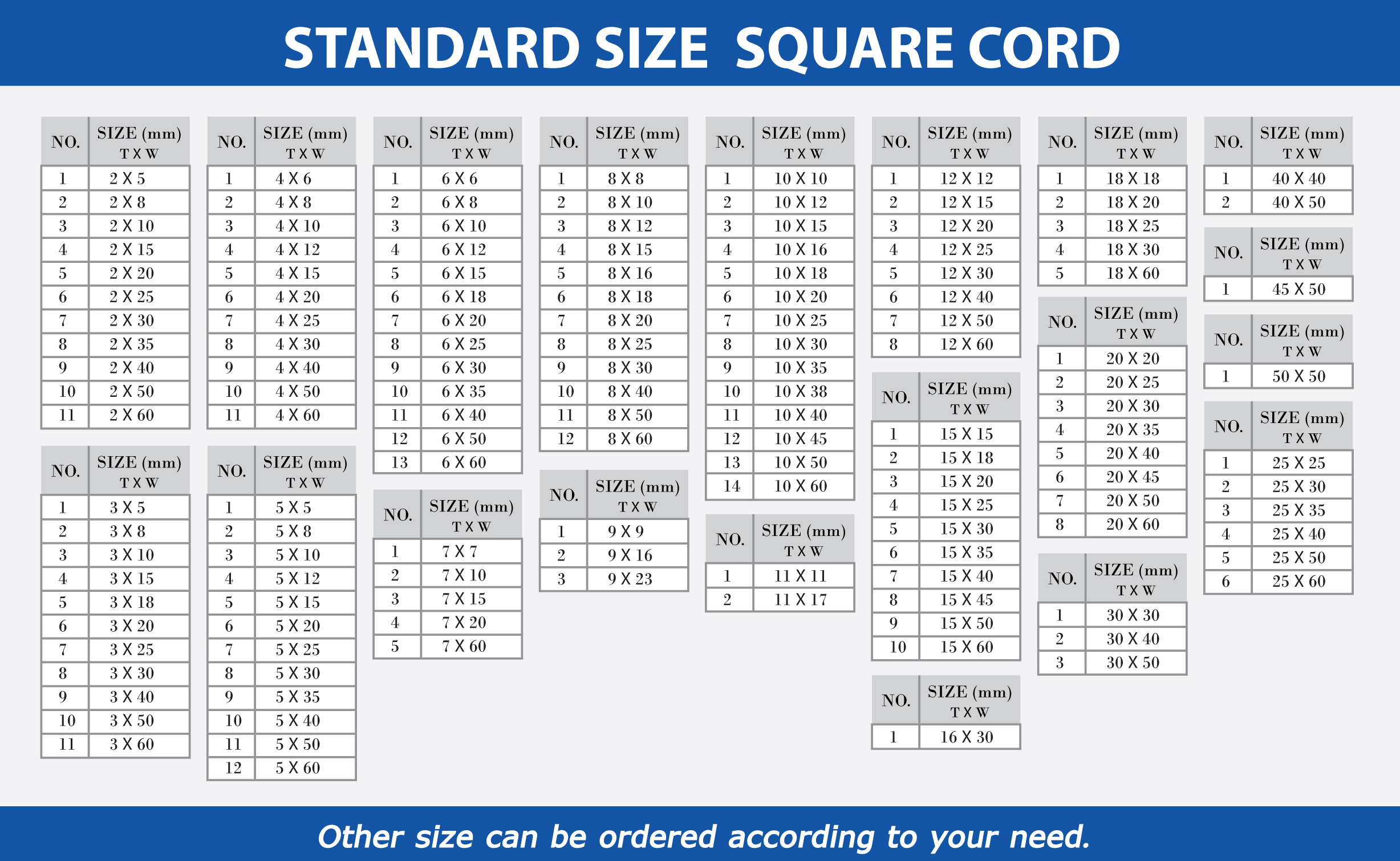 SPONGE RUBBER SQUARE CORD - Polytechindustry