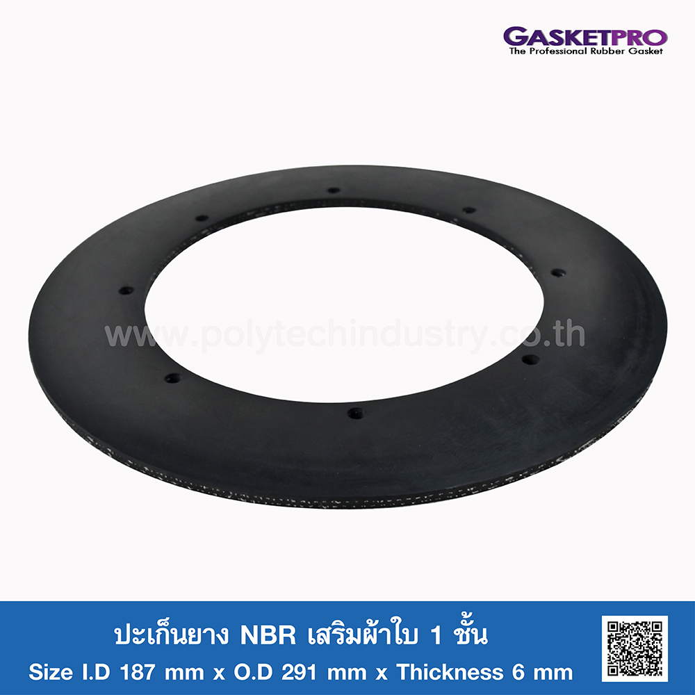 NBR Fabric 1 layer Reinforced Rubber Gasket - polytechindustry