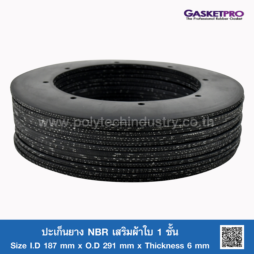 NBR Fabric 1 layer Reinforced Rubber Gasket - polytechindustry