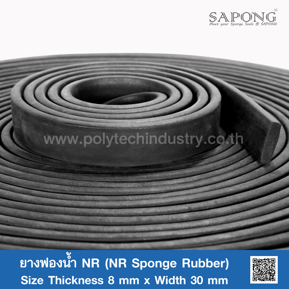 NR Sponge Rubber 8x30 mm - polytechindustry