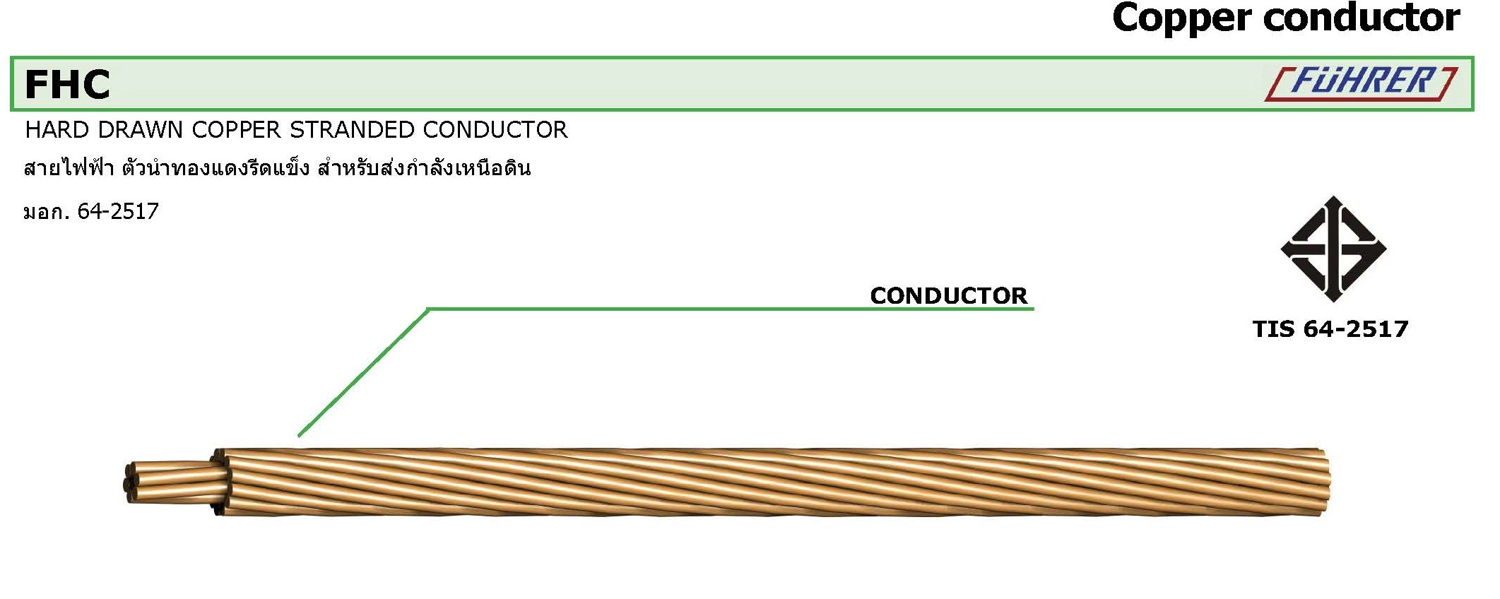 จำหน่ายสายทองแดงเปลือย (สาย FHC) ยี่ห้อ FUHRER